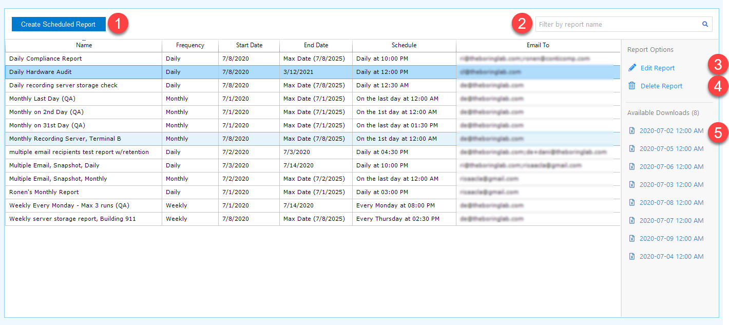 Setting up scheduled reports – The Boring Lab